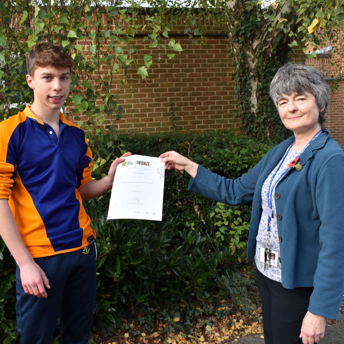 The Piggott School - Students awarded Bronze Crest